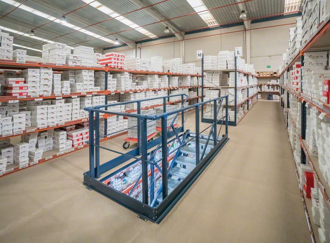Racks con pasillos elevados - Mecalux.com.mx